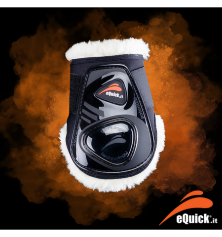 EQUICK ESHOCK LEGEND FLUFFY REAR BOOTS - Boots & Bandages-Fetlock Boots ...